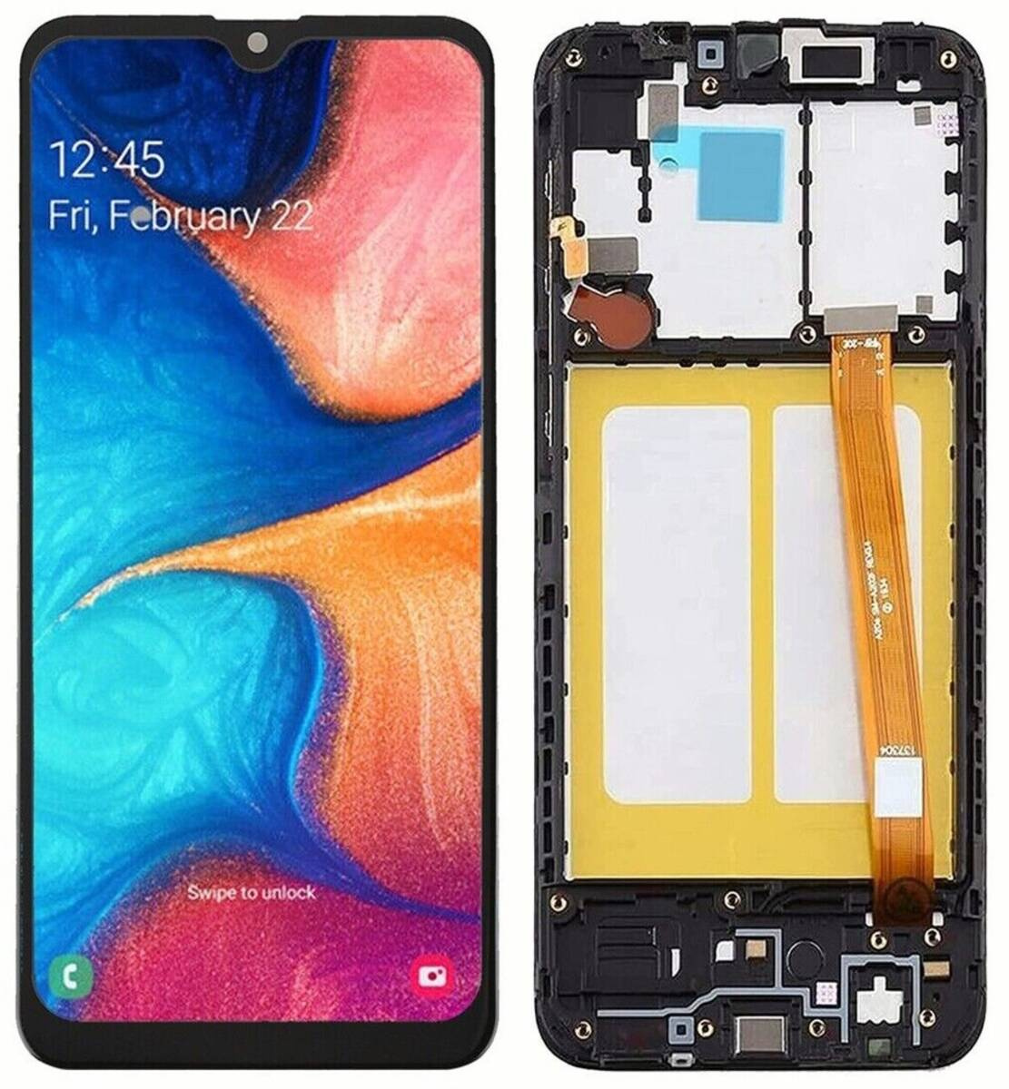 Oryginalny wyświetlacz LCD + ekran dotykowy Samsung SM-A202 Galaxy A20e ...