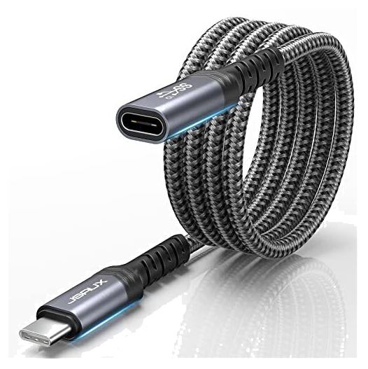 JSAUX Kabel Przejściówka Adapter USB-C Męski na USB-C Żeński 100W/5A 1M – sklep parts-store.pl