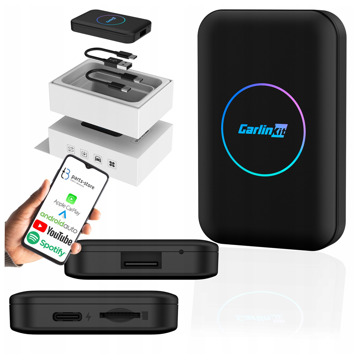 Adapter Carlinkit TBox Lite 2w1 Android Auto/Apple Carplay ...