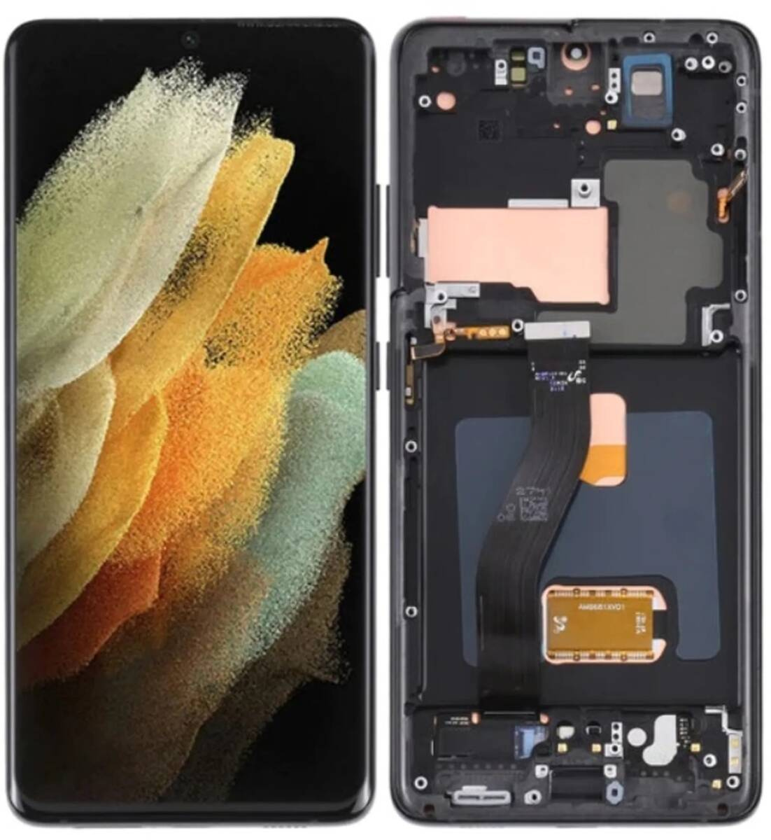 Wyświetlacz OLED ekran do Samsung Galaxy S21 Ultra 5G G998 G998B Ramka ...