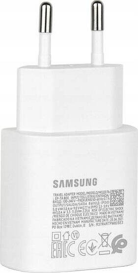 Oryginalna Ładowarka sieciowa SAMSUNG USB-C 25W Biała (EP-DA705BWE) – sklep parts-store.pl