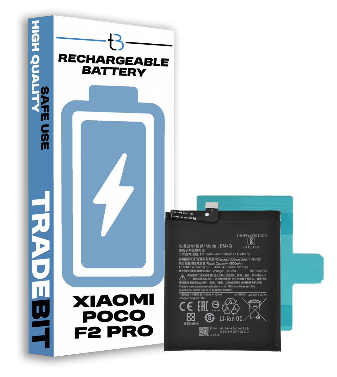 Bateria Akumulator do Xiaomi POCO F2 Pro BM4Q 4700mAh 3.87V Li-ion ...
