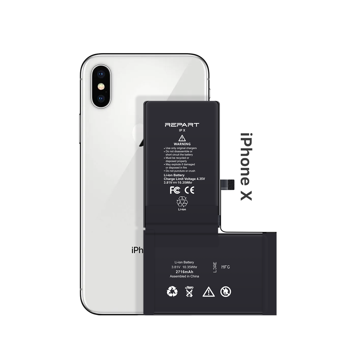 Bateria Apple iPhone X 2716 mAh – sklep parts-store.pl
