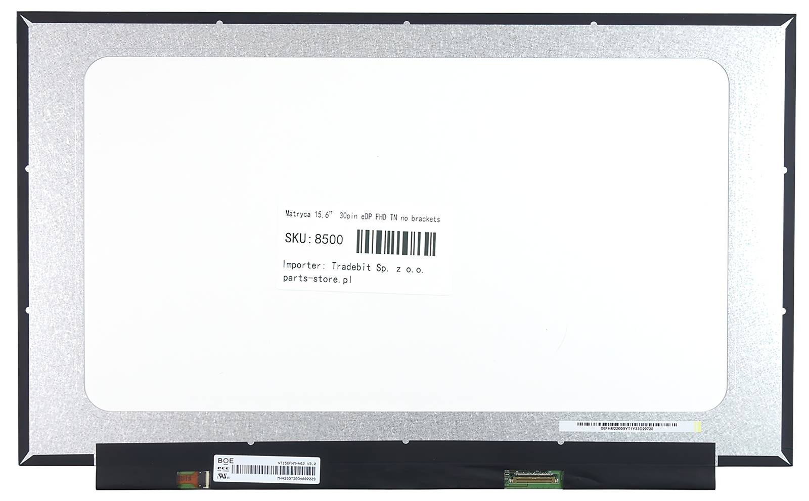 Matryca 15,6" FHD LED TN 30pin eDP NT156FHM-N62 – sklep parts-store.pl