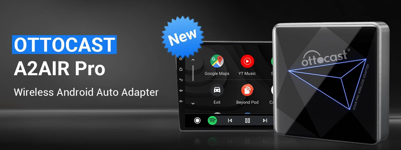 Ottocast A2Air Pro Bezprzewodowy Android Auto – sklep parts-store.pl